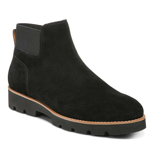 Brionie Chelsea Boot - Black Suede – Vionic Shoes