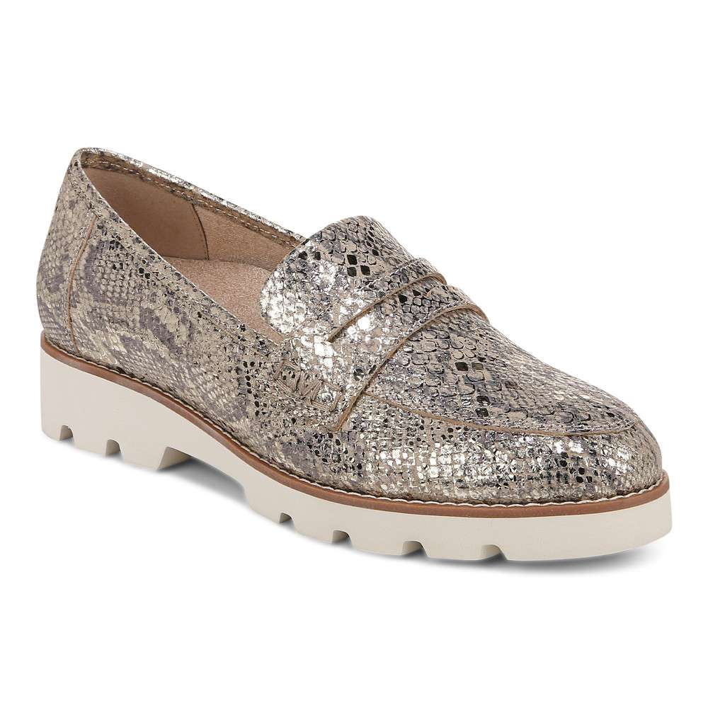 Cheryl 2 Loafer - Gold Snake – Vionic Shoes